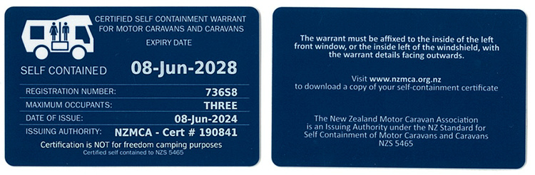 Guide to Motorhome Self-Containment Certification in NZ